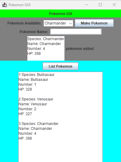 Pokemon data storing | Junjie Yu | Professional Portfolio